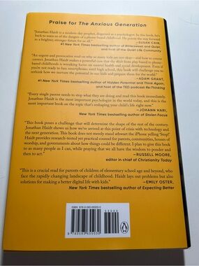 Accents | New The Anxious Generation Yellow Cover By Jonathan Haidt ...